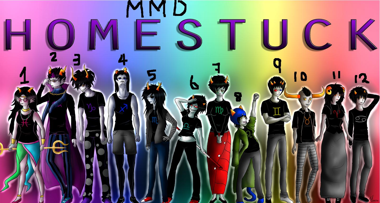 MMD Homestuck poses by GoldfinchBeadery on DeviantArt