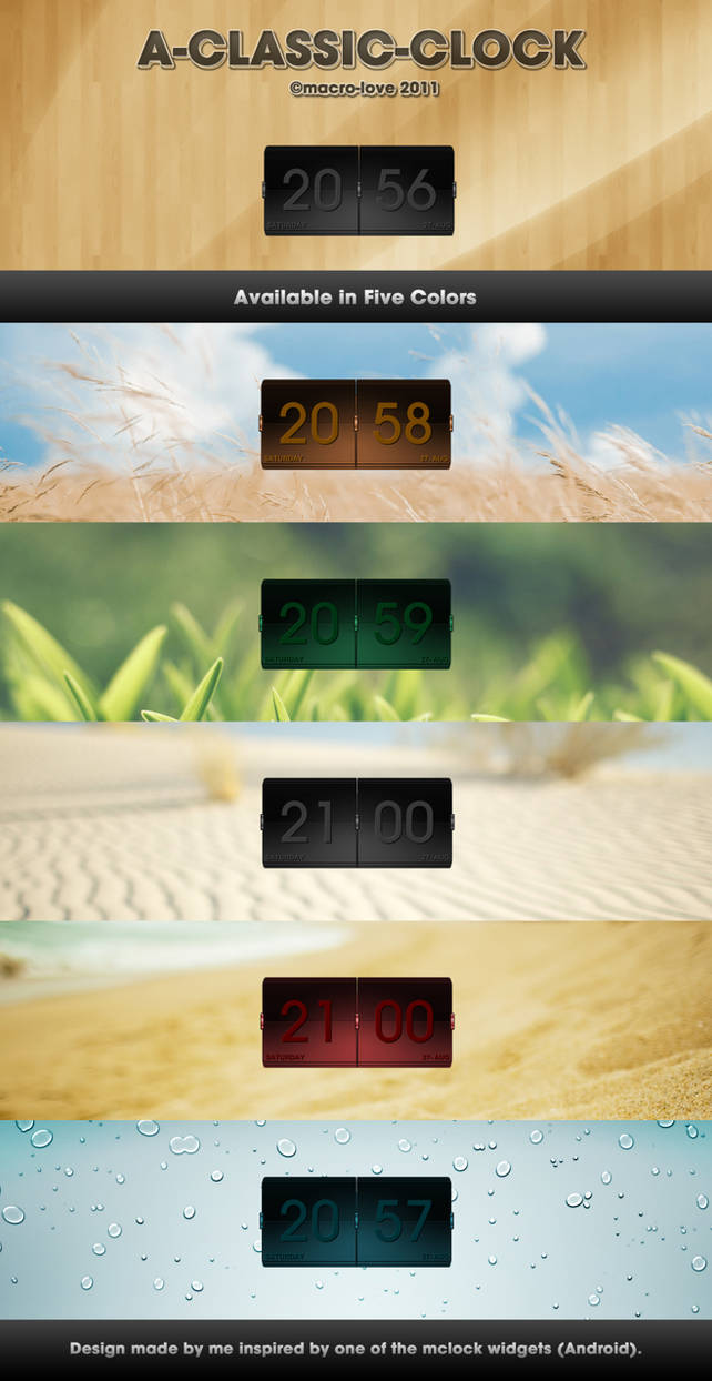 A-Classic-Clock for RAINMETER by mACrO-lOvE on DeviantArt