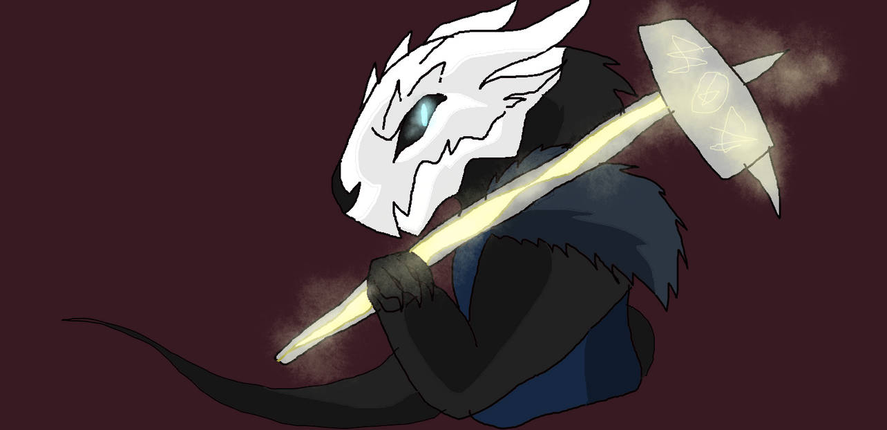 The demon with the Angels Hammer by dragolover95 on DeviantArt