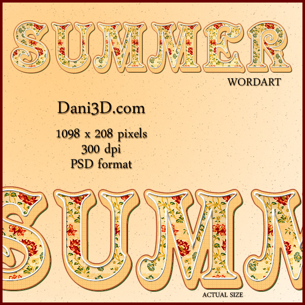 Summer Word Art by Dani3D on DeviantArt
