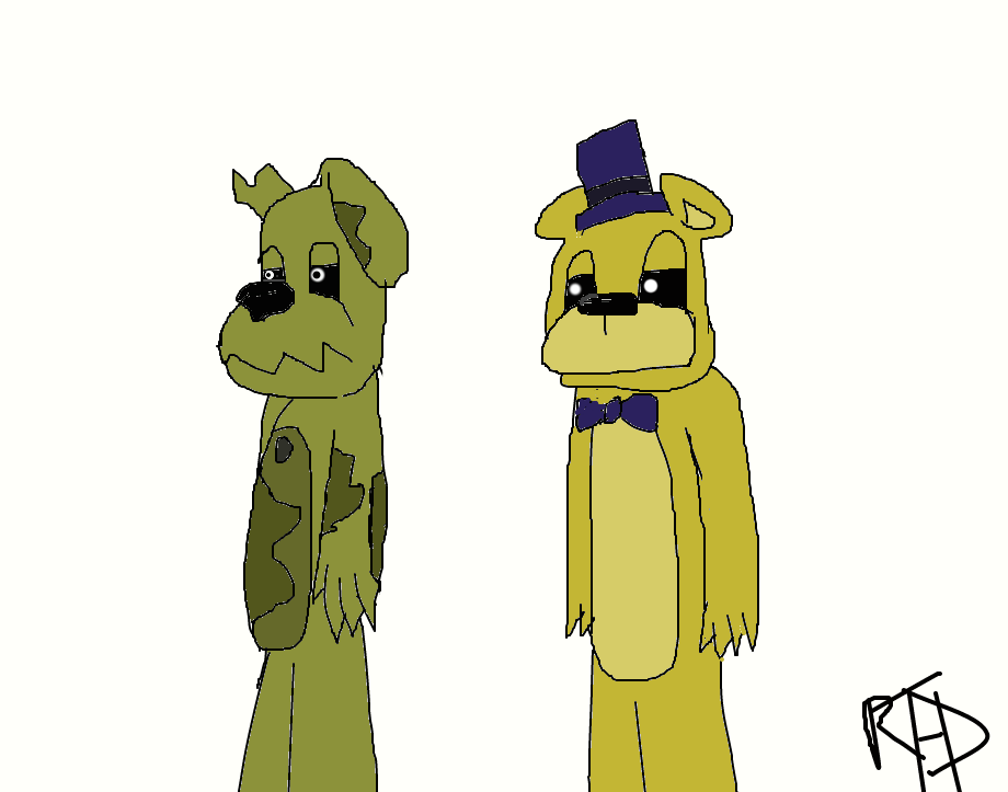 Springtrap and Golden Freddy by ThatOneOCNamedRebel on DeviantArt
