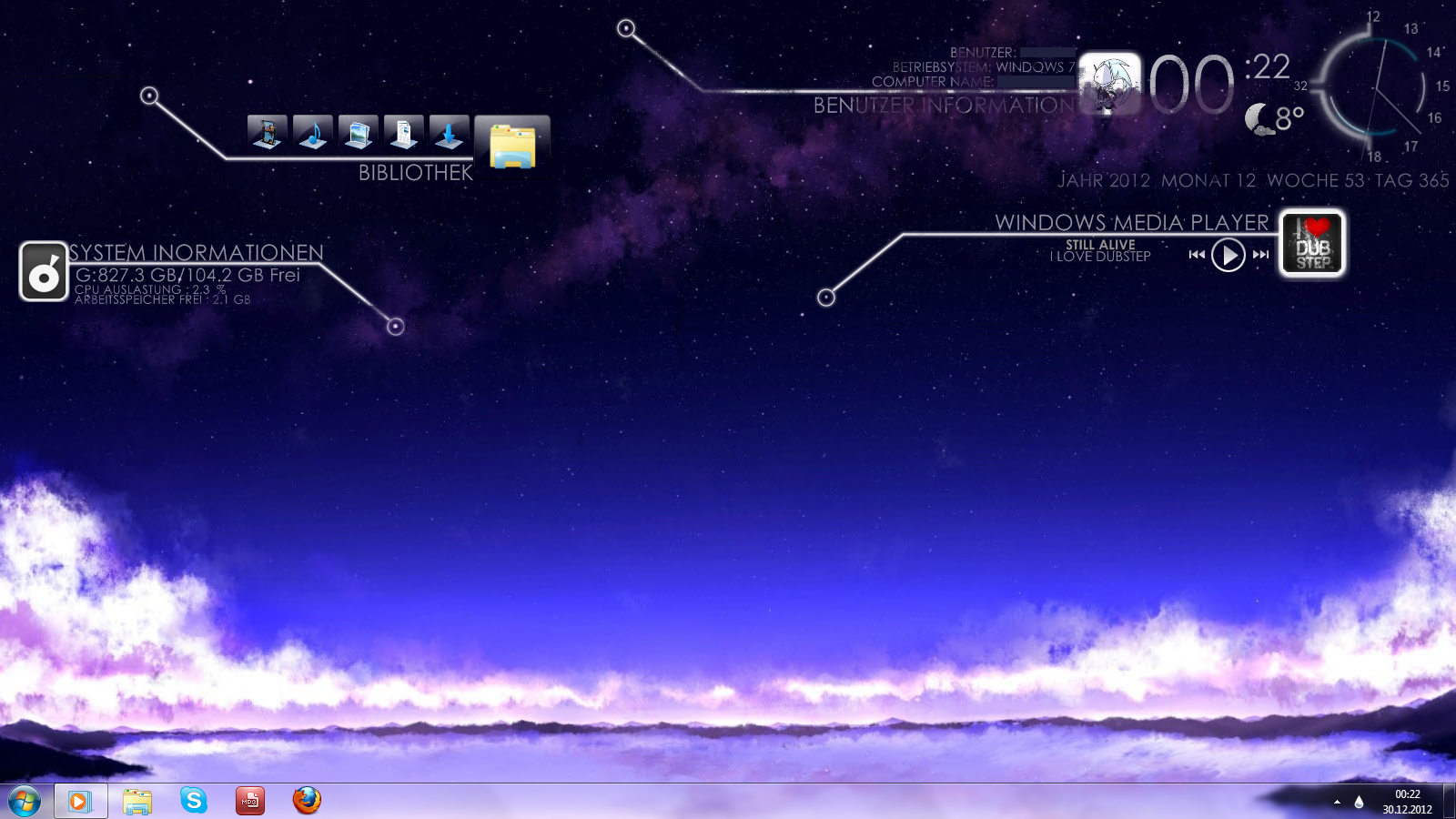 My Dream Skin Rainmeter (German) by Zer031 on DeviantArt