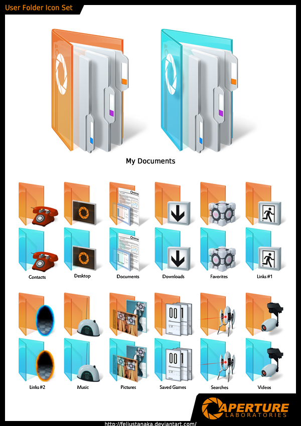 Portal Icons - User Folders by FeliusTanaka on DeviantArt