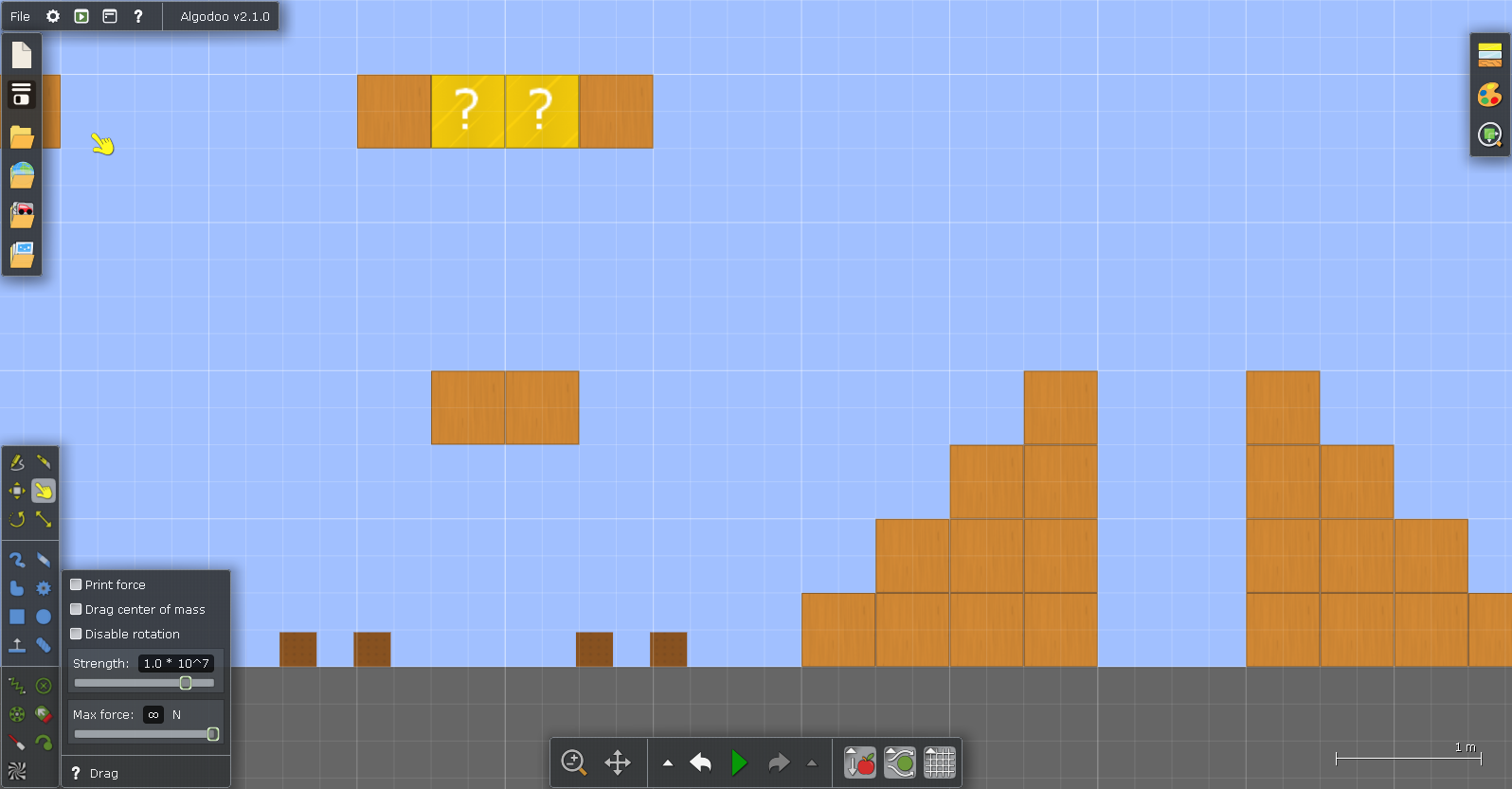 Super Mario Bros. In Algodoo: World 1-1 by SuperMarioWorld2021 on ...