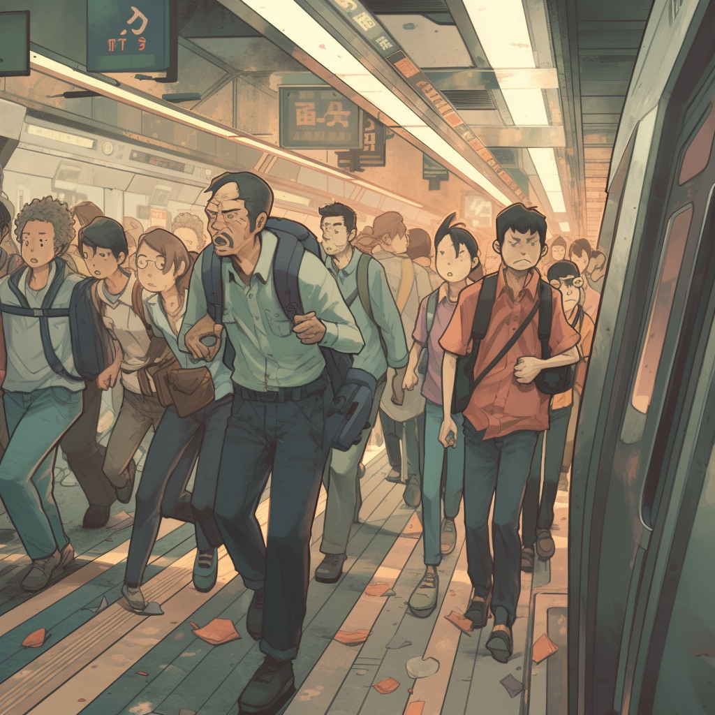 Tokyo Subway Rush by eugenesoh on DeviantArt