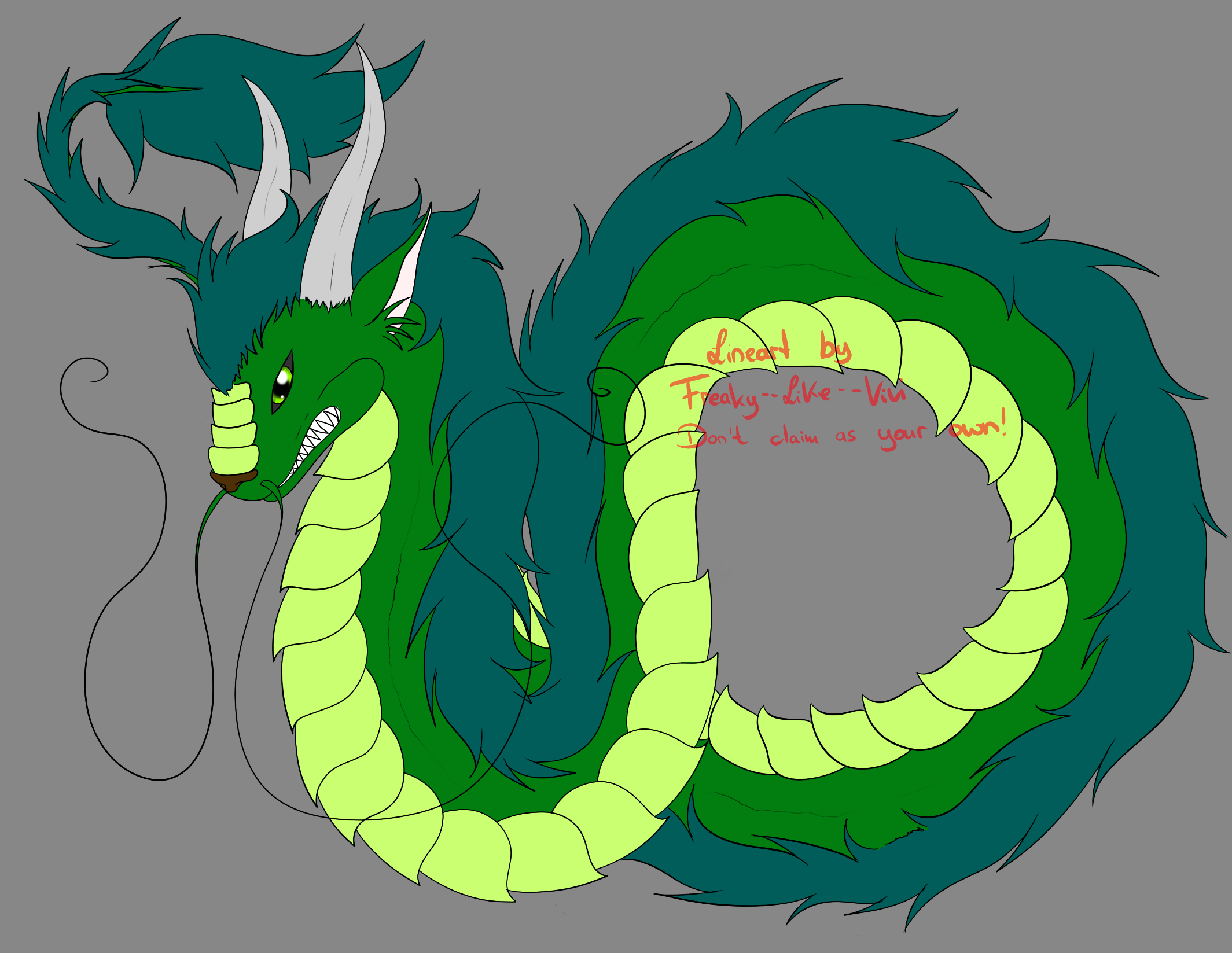 Long dragon Adoptable-Free lineart by Freaky--Like--Vivi on DeviantArt