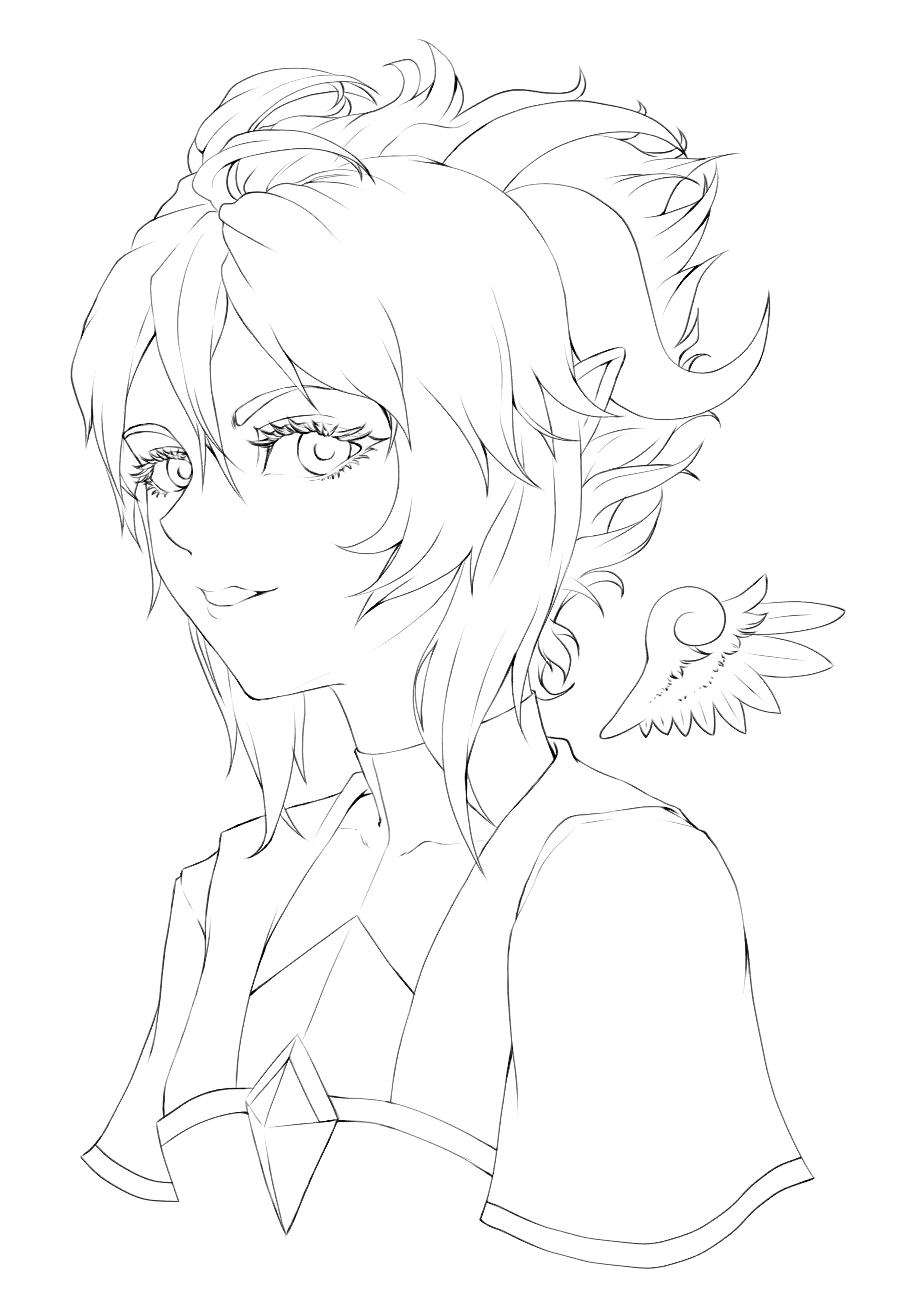 Nyx - Lineart [Download] by anime4ewa on DeviantArt