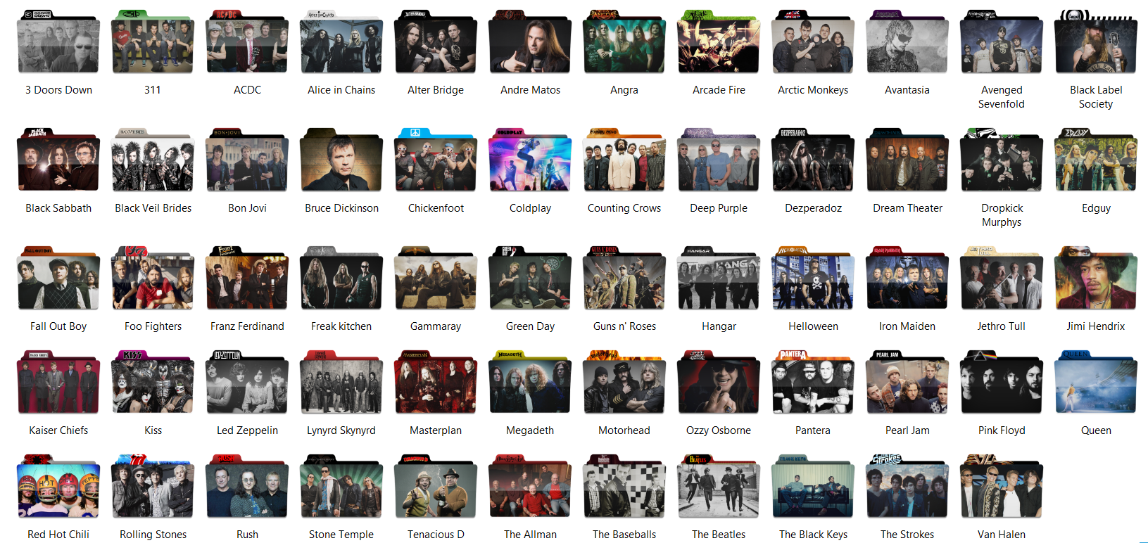 Rock and Metal Folders Pack 1 by felipefiani on DeviantArt