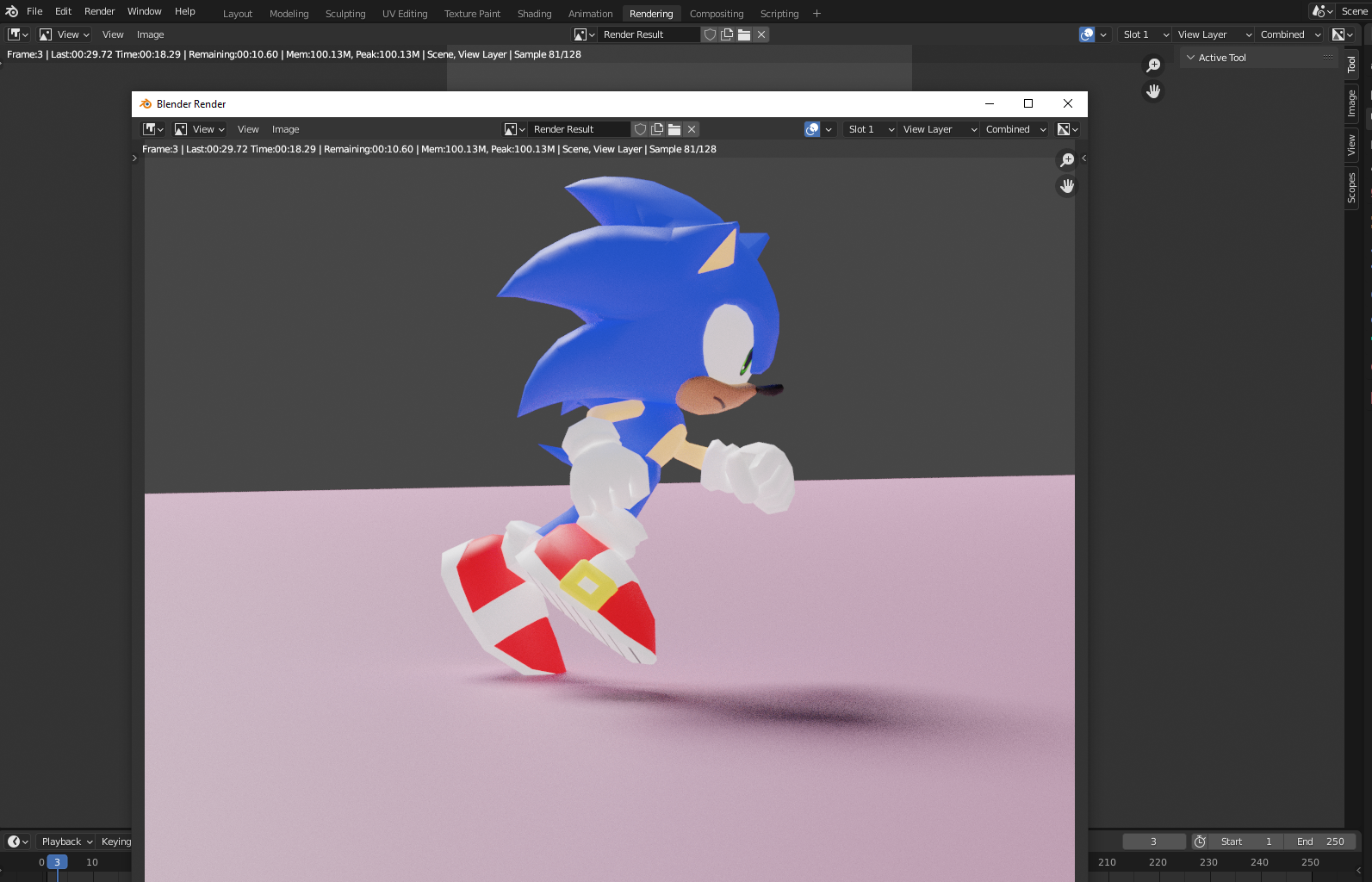 Blender file - sonic by hellokitty3dwastaken on DeviantArt