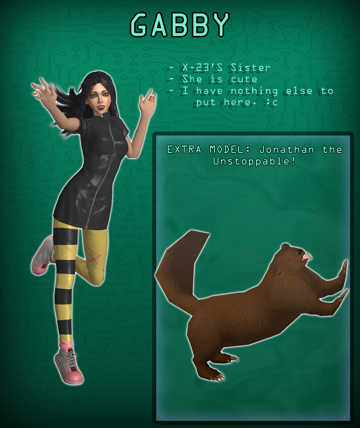 Gabby Pack XNALara by Xelandis on DeviantArt