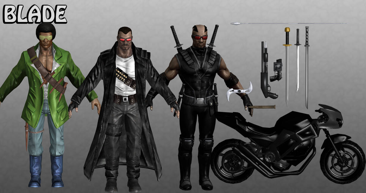 Blade Marvel Heroes XNALara by Xelandis on DeviantArt