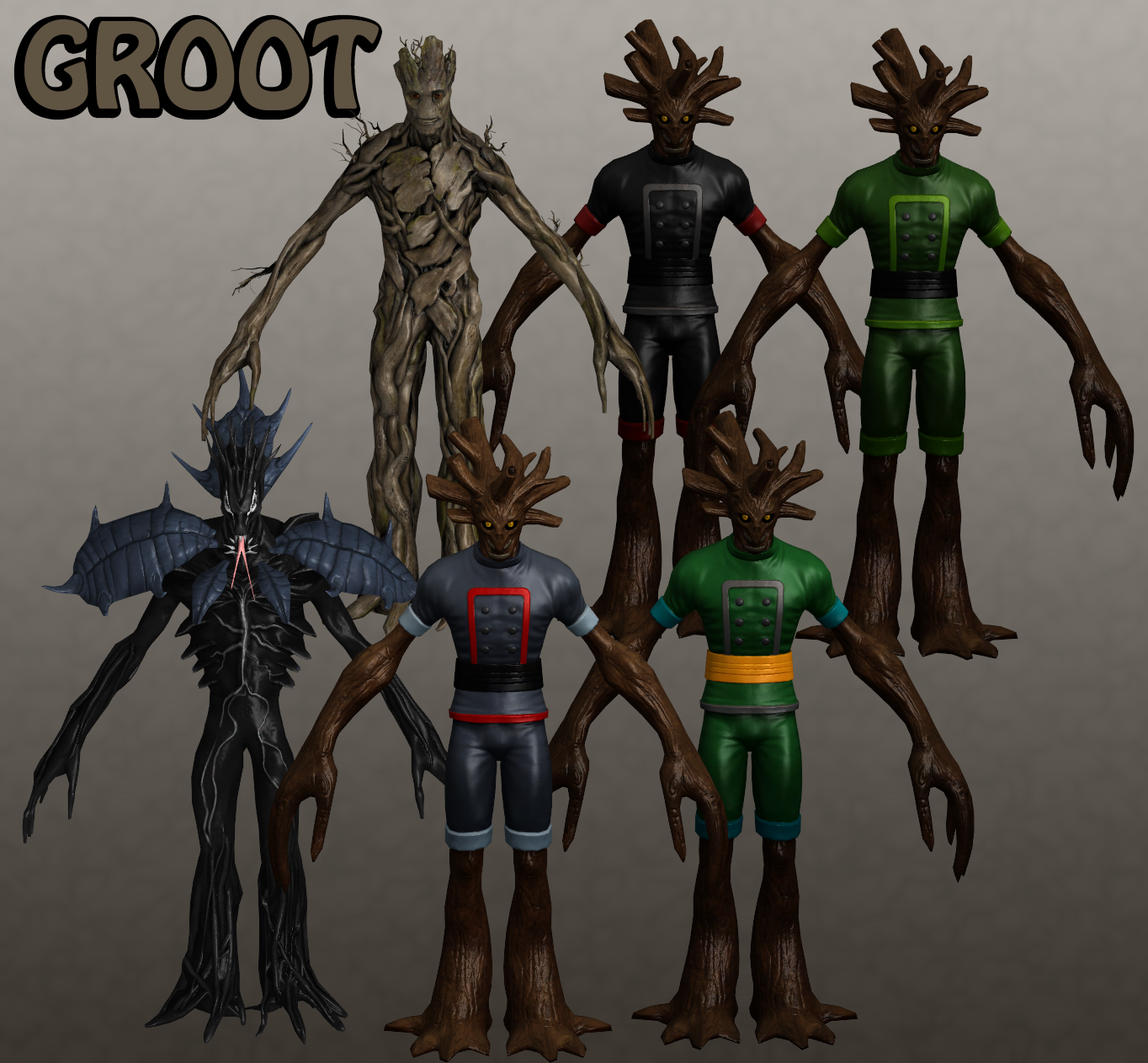 Groot Marvel Heroes XNALara by Xelandis on DeviantArt