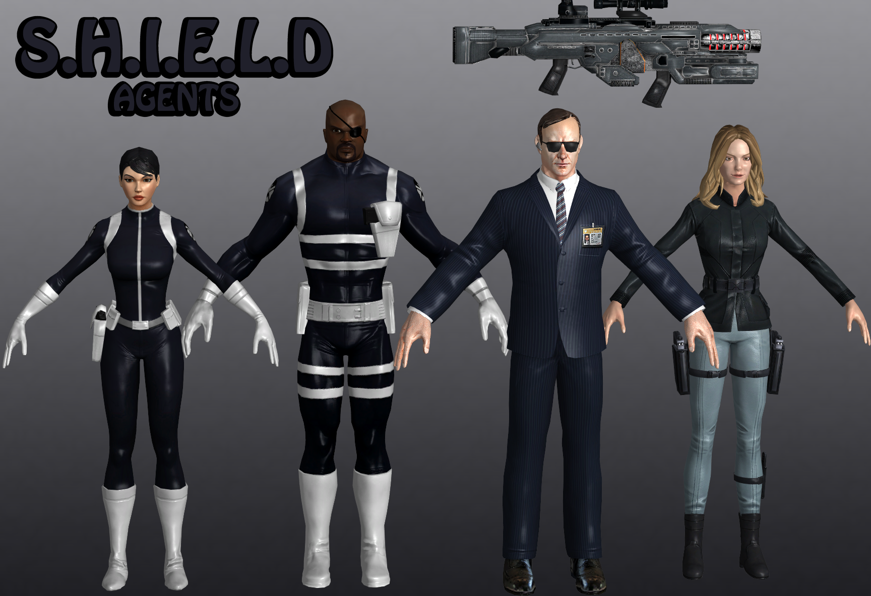 Shield Marvel Heroes XNALara by Xelandis on DeviantArt