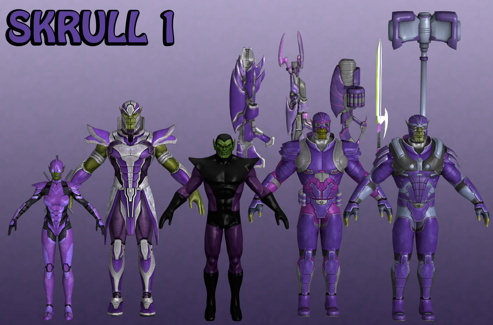 Skrull Marvel Heroes XNALara by Xelandis on DeviantArt