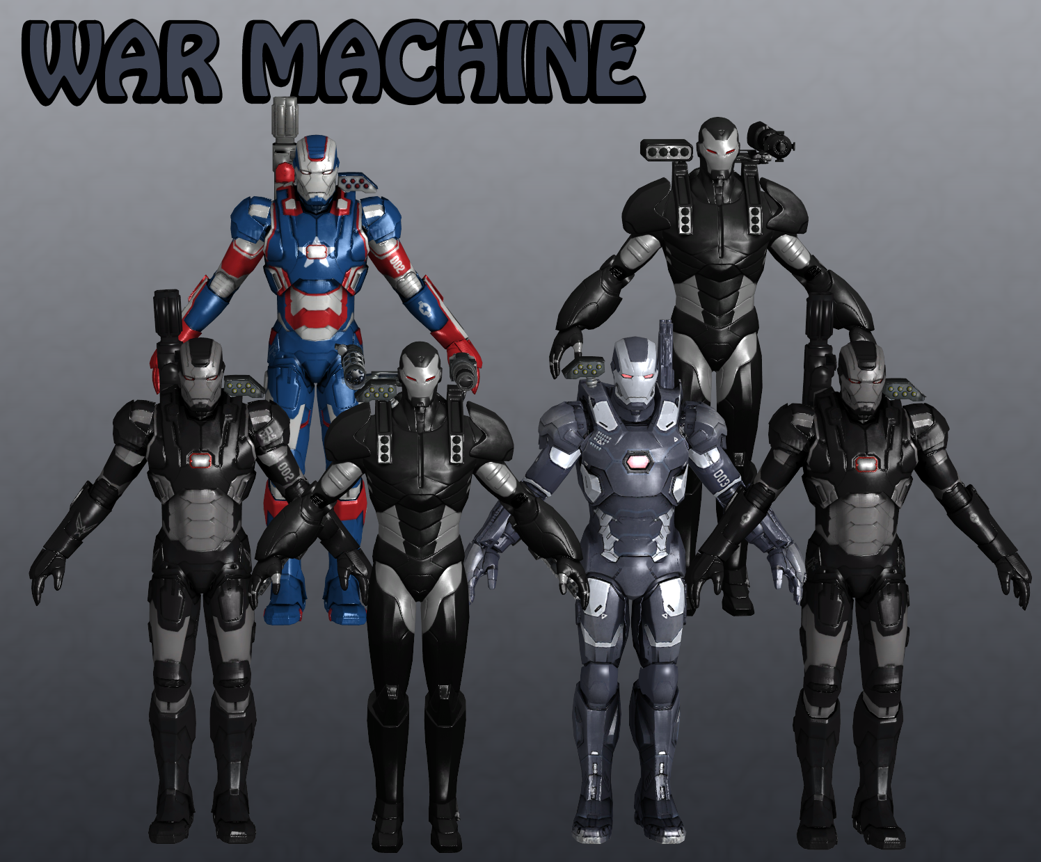 War Machine Marvel Heroes XNALara by Xelandis on DeviantArt