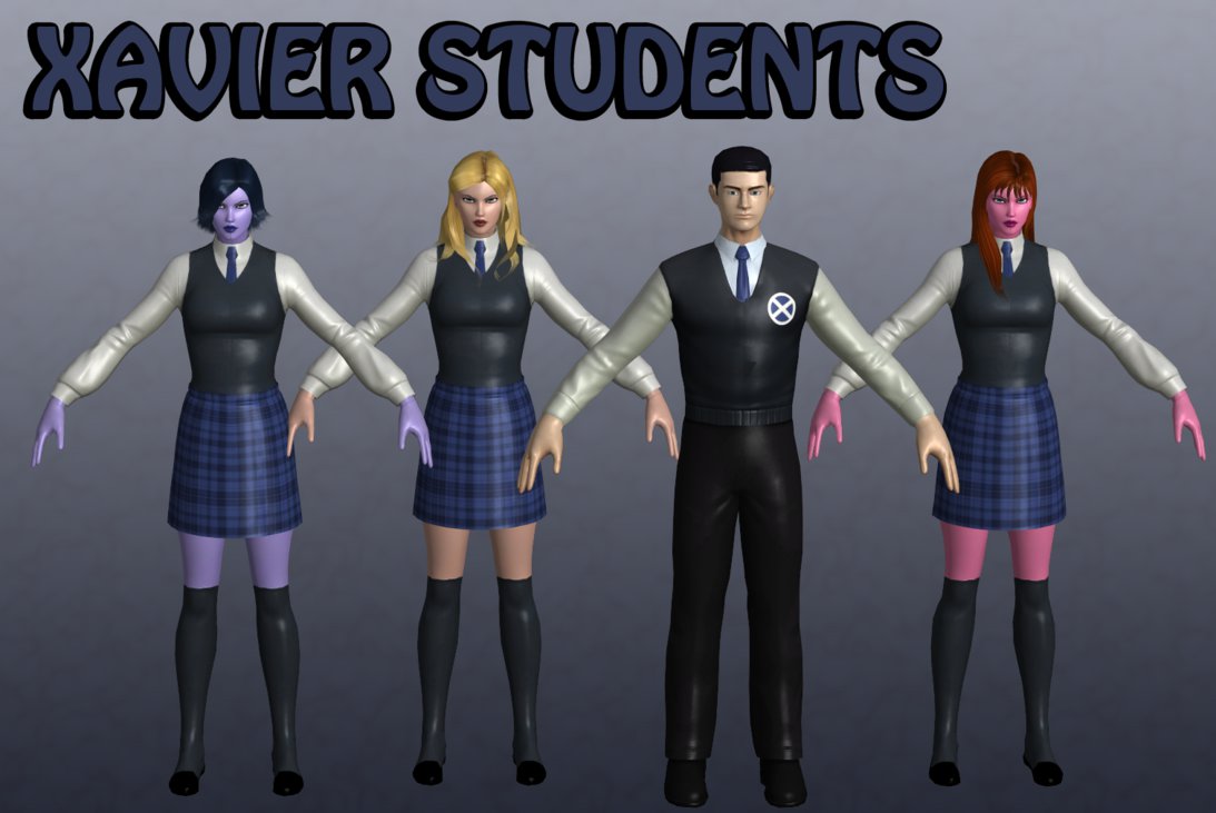 Xavier Students Marvel Heroes Pack XNALara by Xelandis on DeviantArt