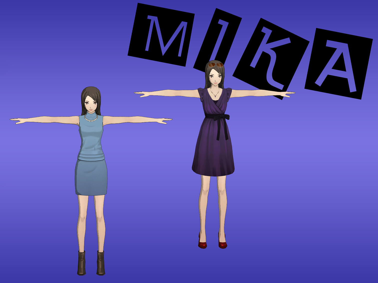 Persona 5: Mika Pack XNALara by Xelandis on DeviantArt