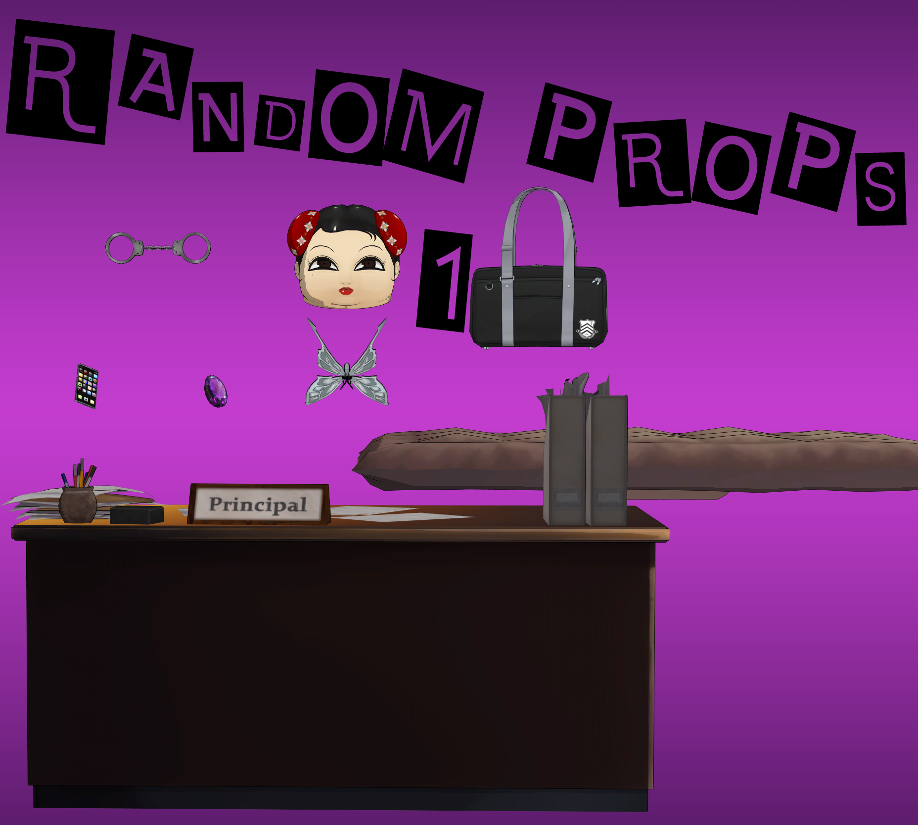 Persona 5: Random Prop Pack 1 XNALara by Xelandis on DeviantArt