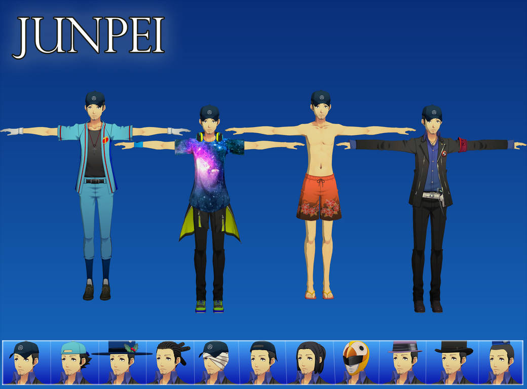 Persona 3 DMN: Junpei Pack XPS (Upd 1) by Xelandis on DeviantArt