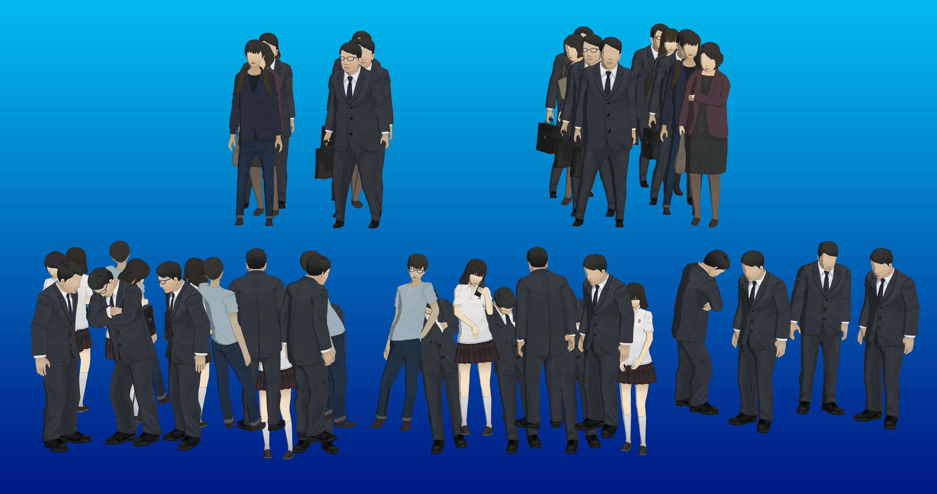 Persona 5: Crowd XPS (Upd 1) by Xelandis on DeviantArt