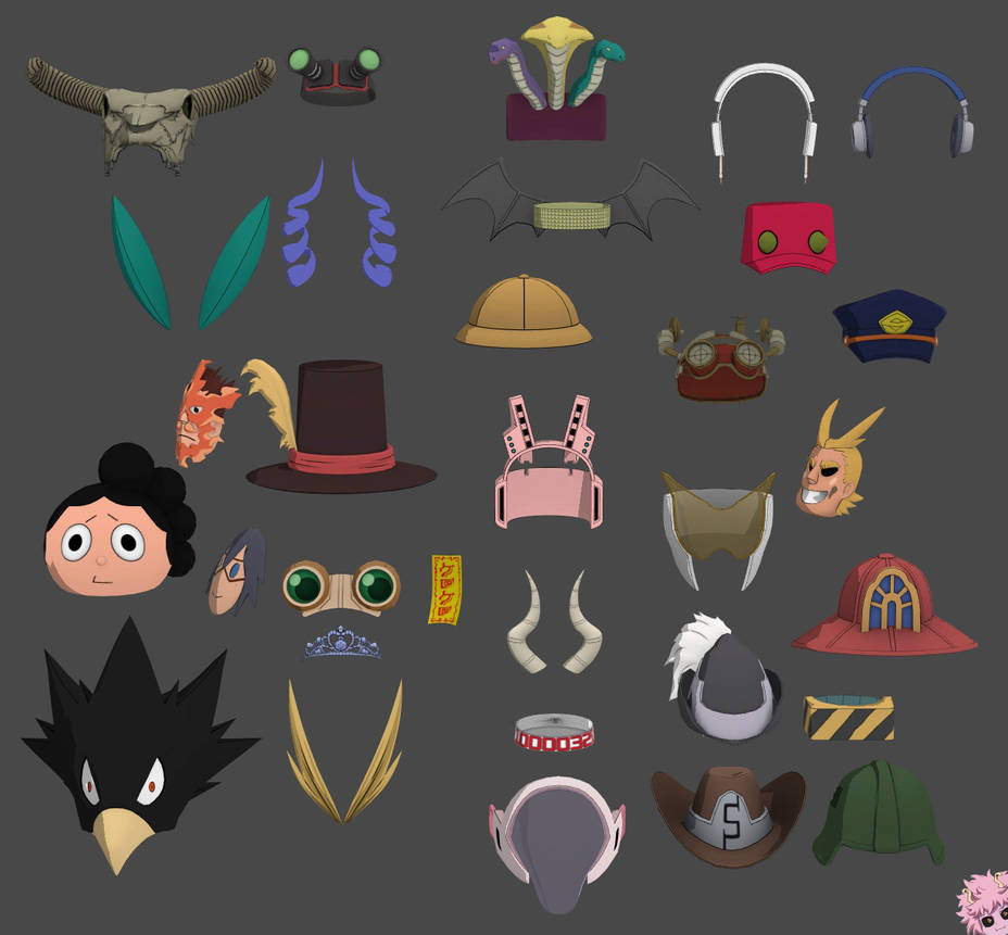 MHA - Head Accessories XPS by Xelandis on DeviantArt