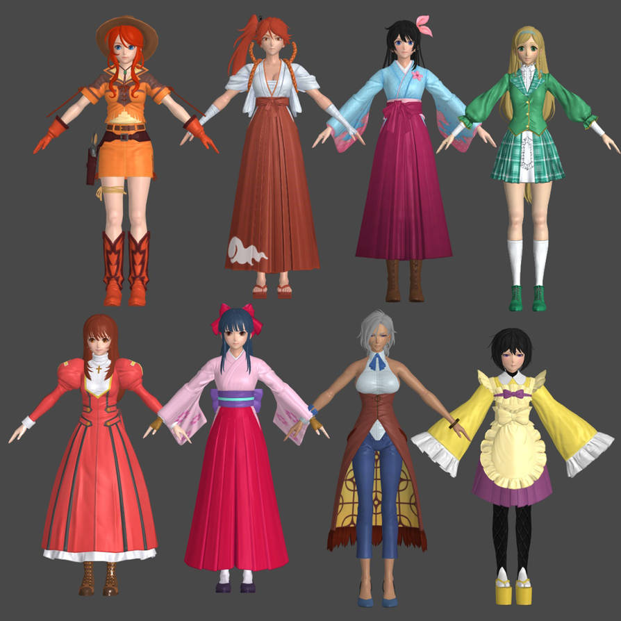 Star Ocean A: Sakura Wars XPS Pack (Update!) by Xelandis on DeviantArt