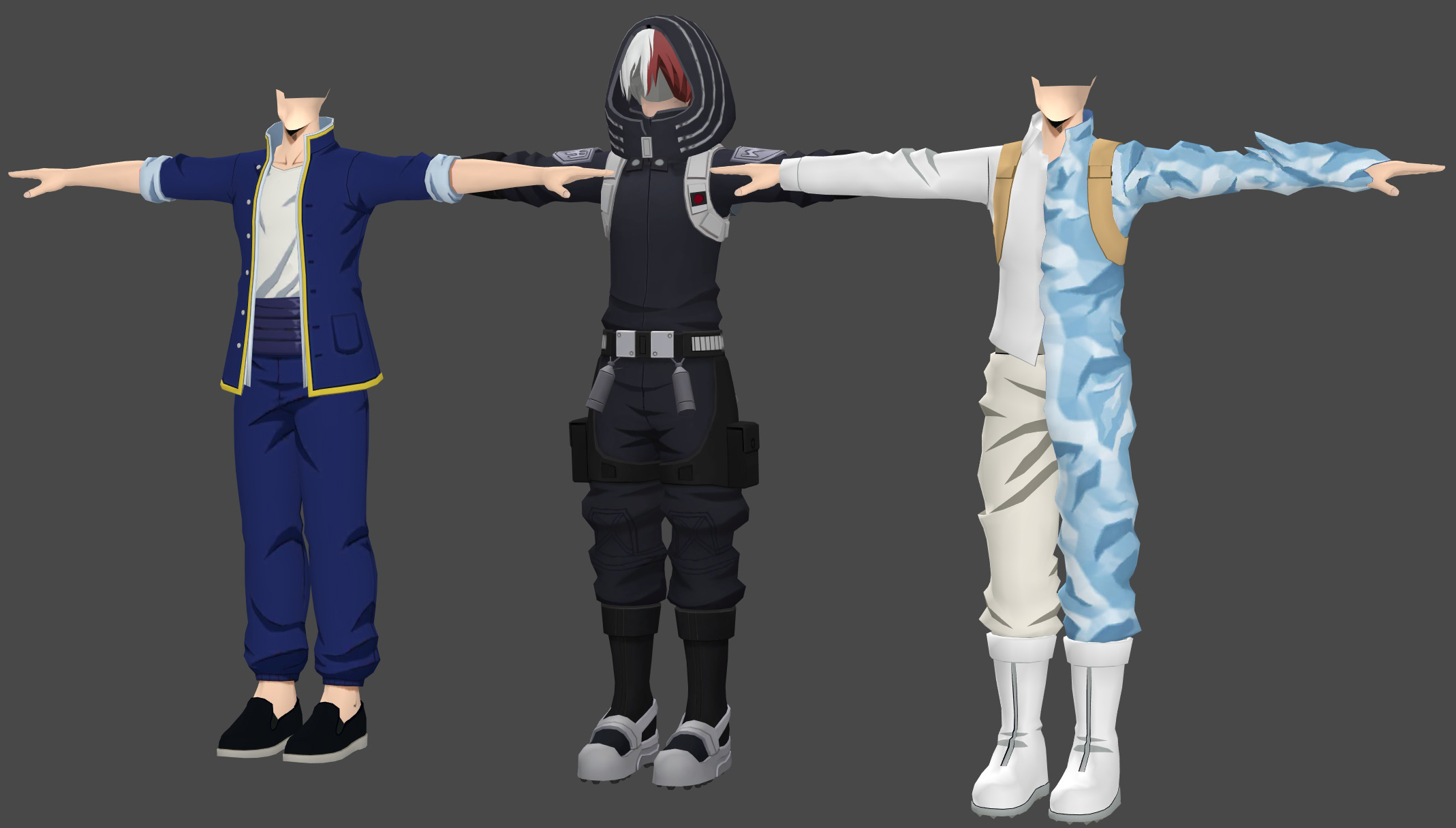 MHA:TSH - Todoroki Outfit Pack XPS by Xelandis on DeviantArt