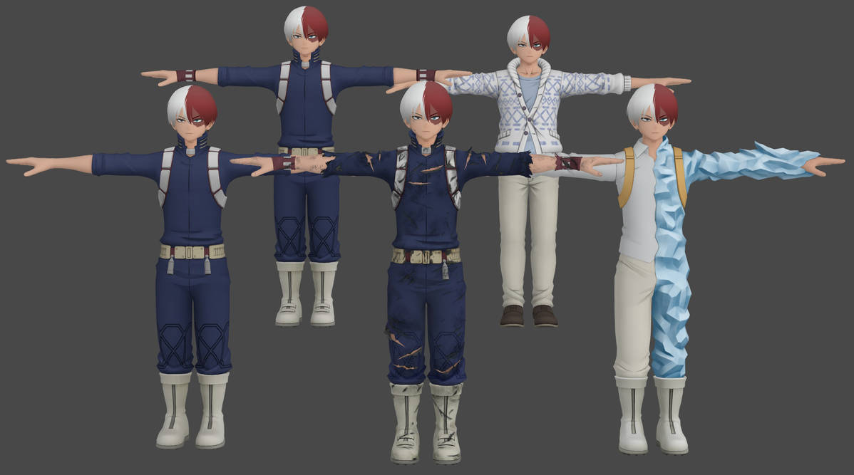 MHAUR - Shoto XPS by Xelandis on DeviantArt