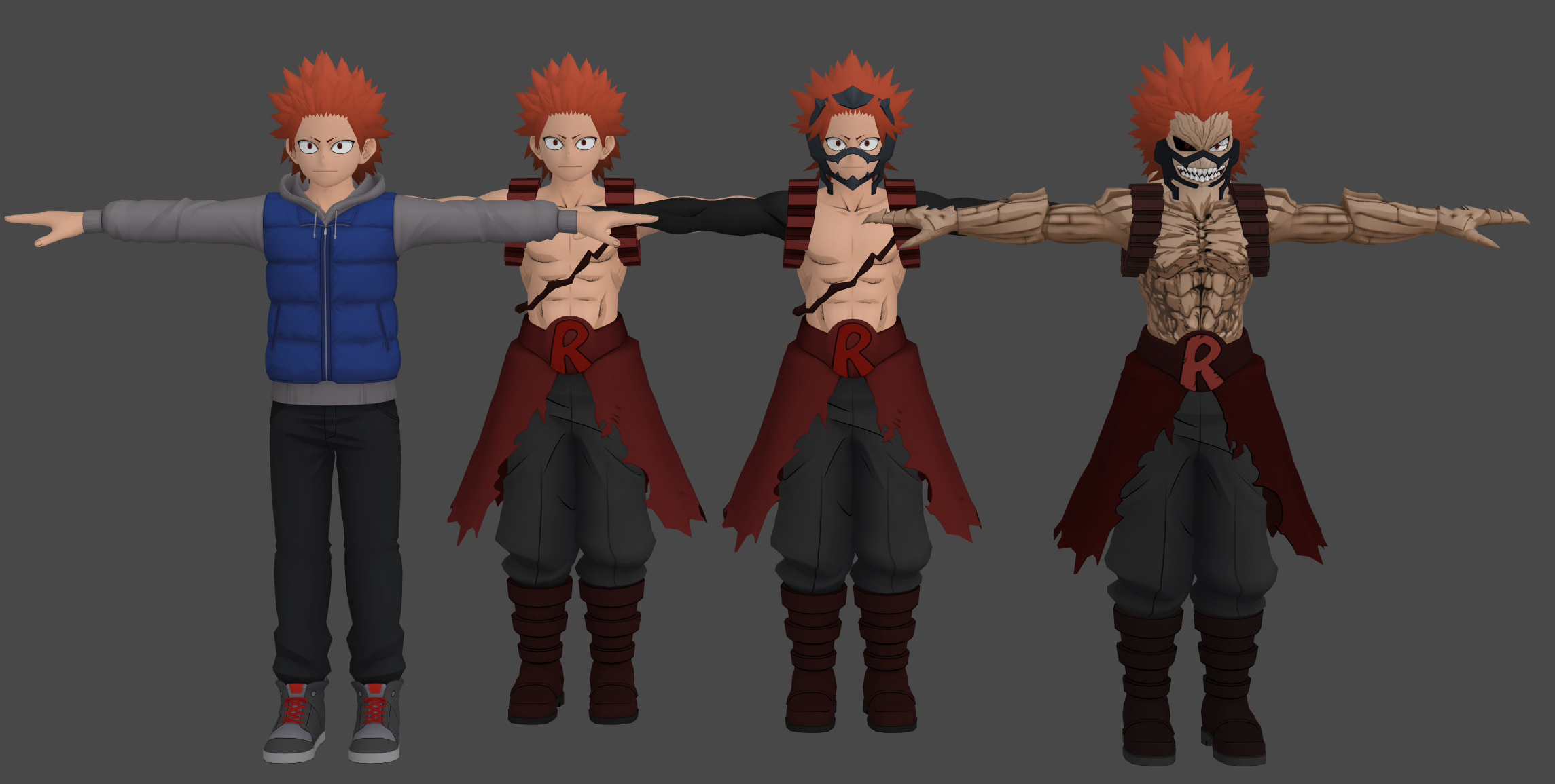MHAUR - Kirishima XPS by Xelandis on DeviantArt