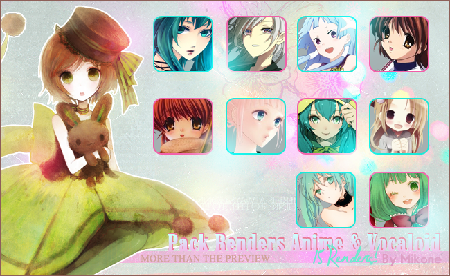 Anime Render Pack 001 by MikoneLOVE on DeviantArt