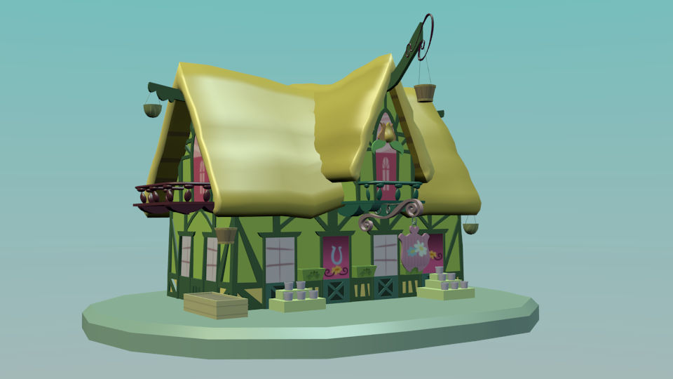 MLPFiM Ponyville Flower Shop by EightyFivethePegasus on DeviantArt