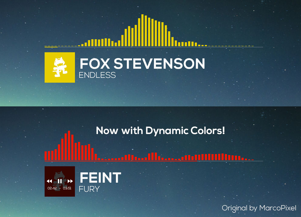 Rainmeter Visualizer SoundSpectrum Artistic Music Visuals For Your