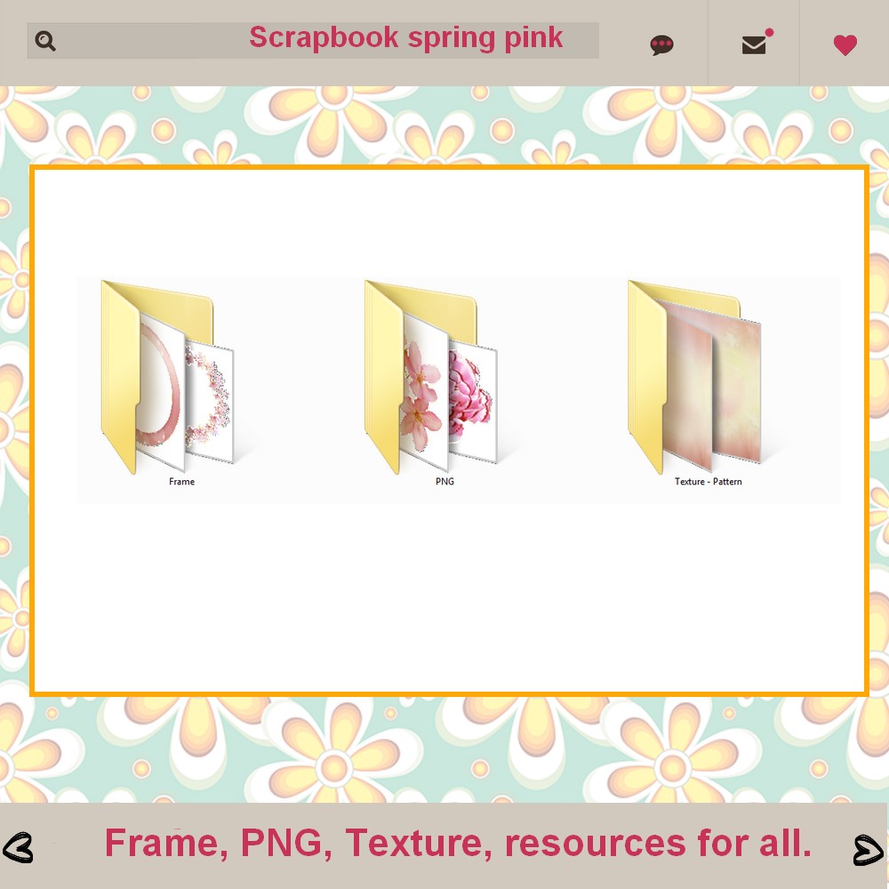 Scrapbook Pink Frame