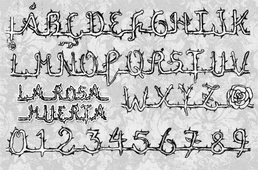 La Rosa Muerta Font by DarkoJuan on DeviantArt