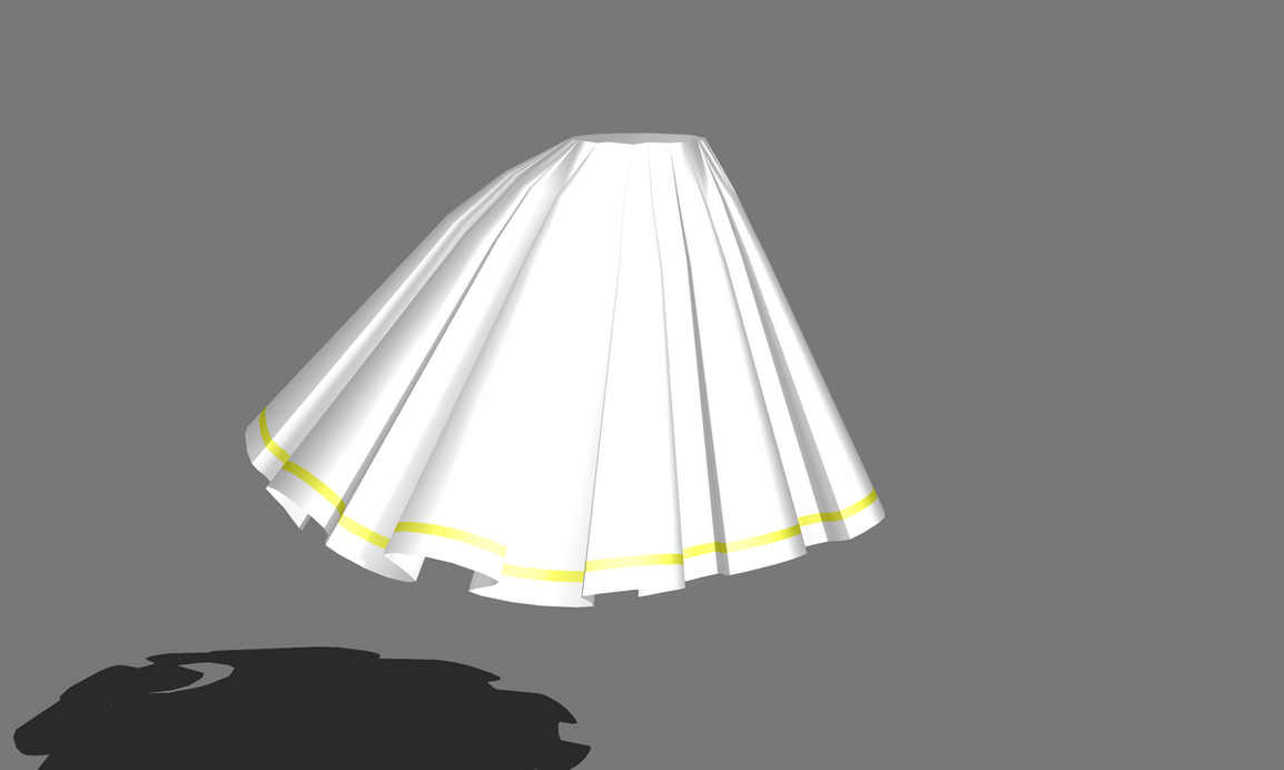 MMD - ruffle skirt dl removed due to violation by Ina-C on DeviantArt