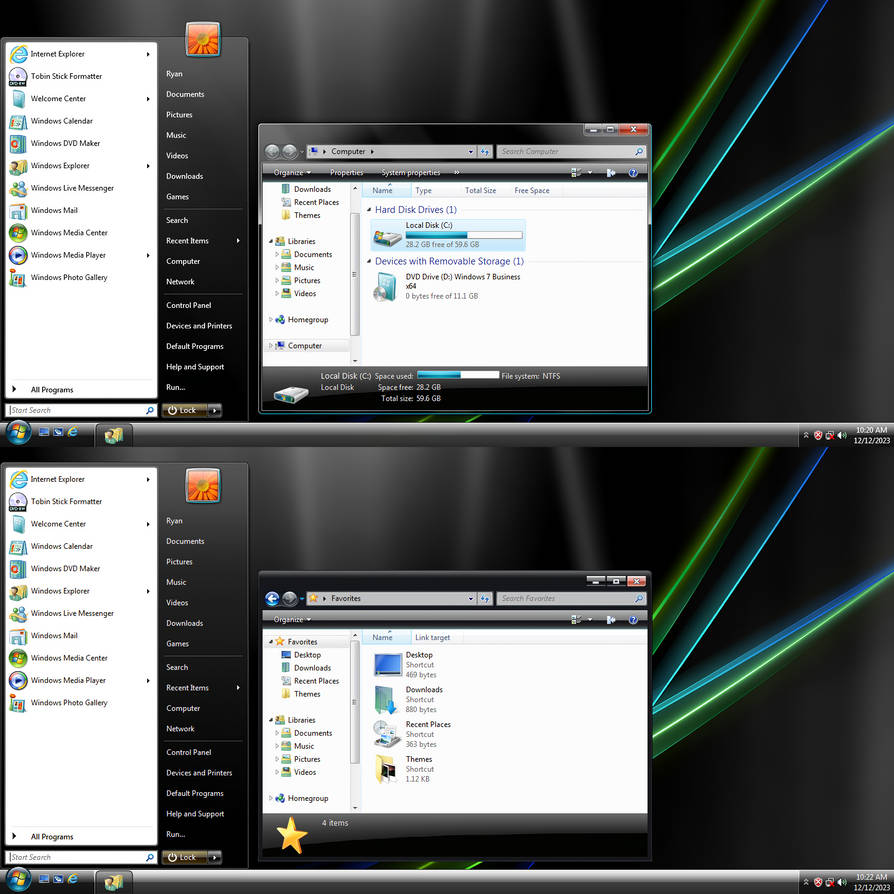 Se7en Black for Windows 7 by a11ryanc on DeviantArt