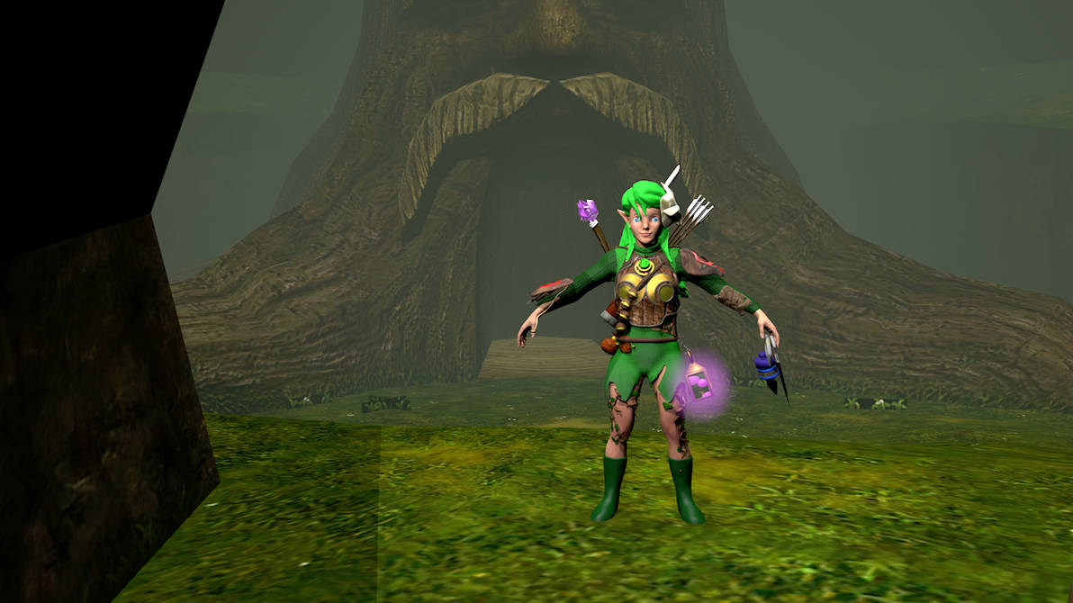 Zelda Ott Saria And Deku Tree Model By Guldomancer On Deviantart