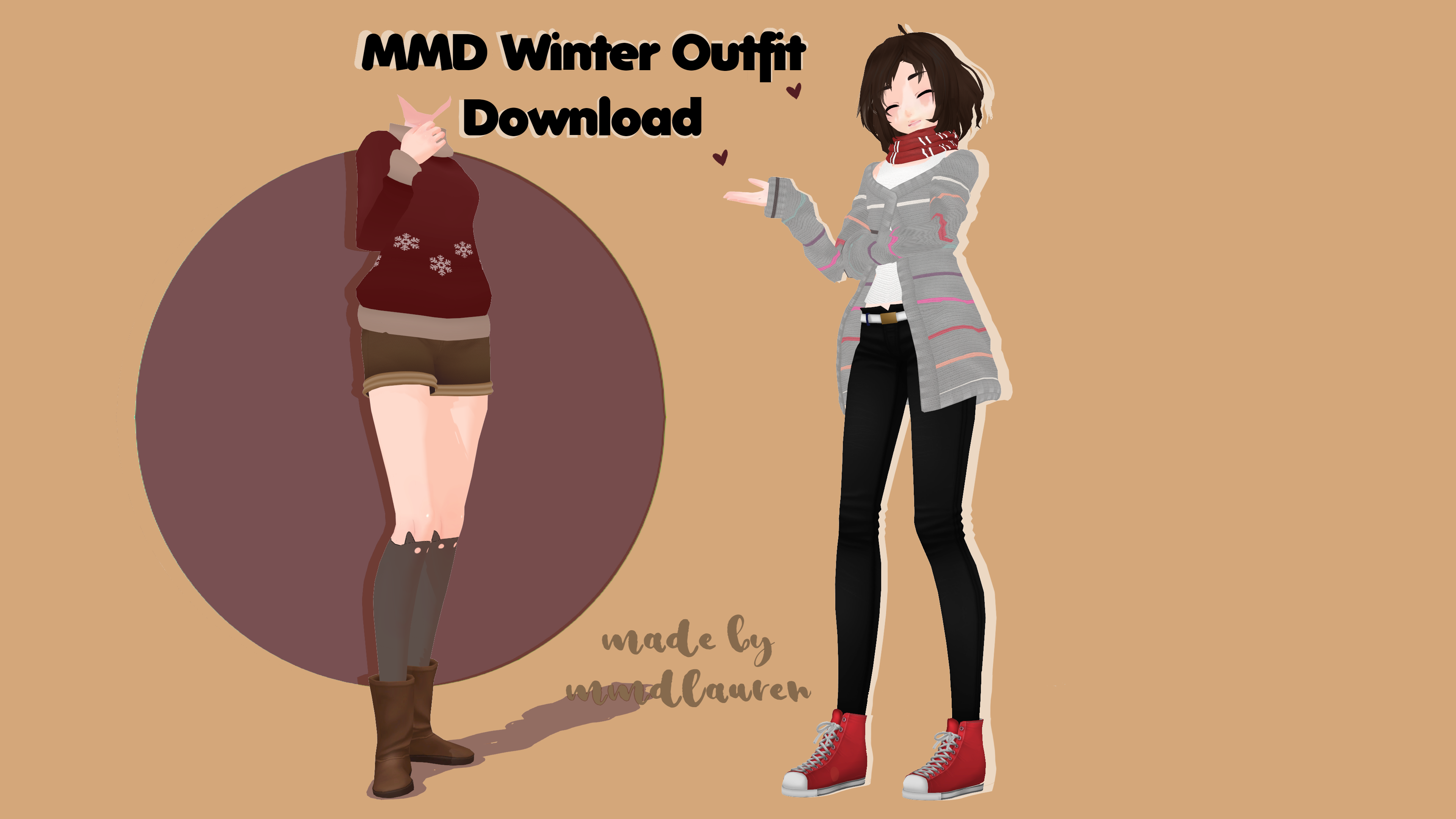 TDA Winter Outfit (DL DOWN) [100+ watchers GIFT] by MMDLauren on DeviantArt