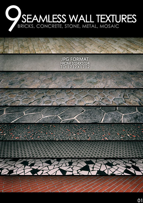 Seamless wall textures pack by Caym on DeviantArt