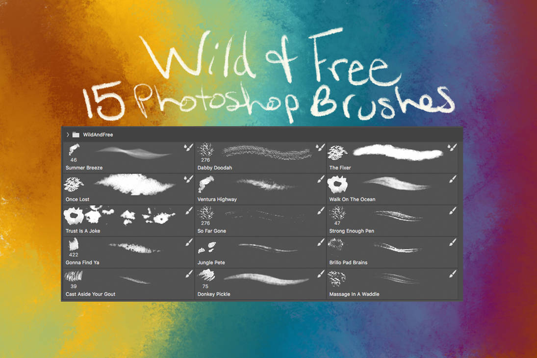 Wild And Free Photoshop CC Brushes by desperatedeceit on DeviantArt