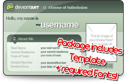 deviantID Templates by GinkgoWerkstatt on DeviantArt