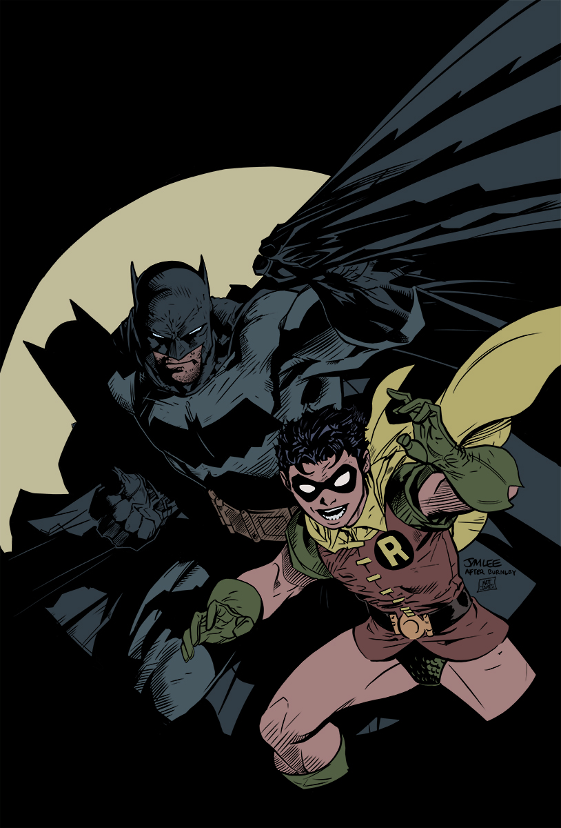 Batman and Robin-Jim Lee Flats by flat-out-colours on DeviantArt