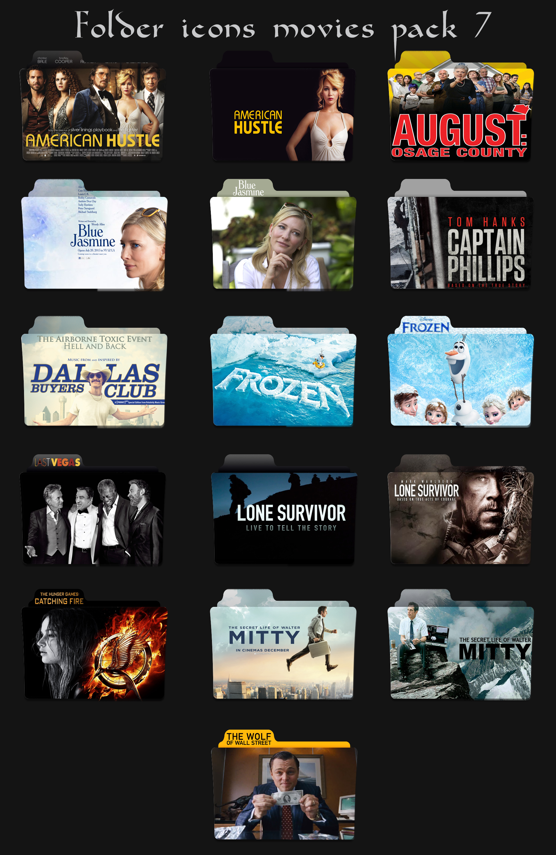 Movies folder icons pack 7 by Cadavericale on DeviantArt