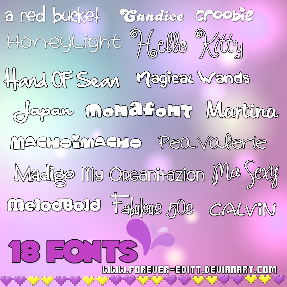 18Fonts by Forever-editt on DeviantArt