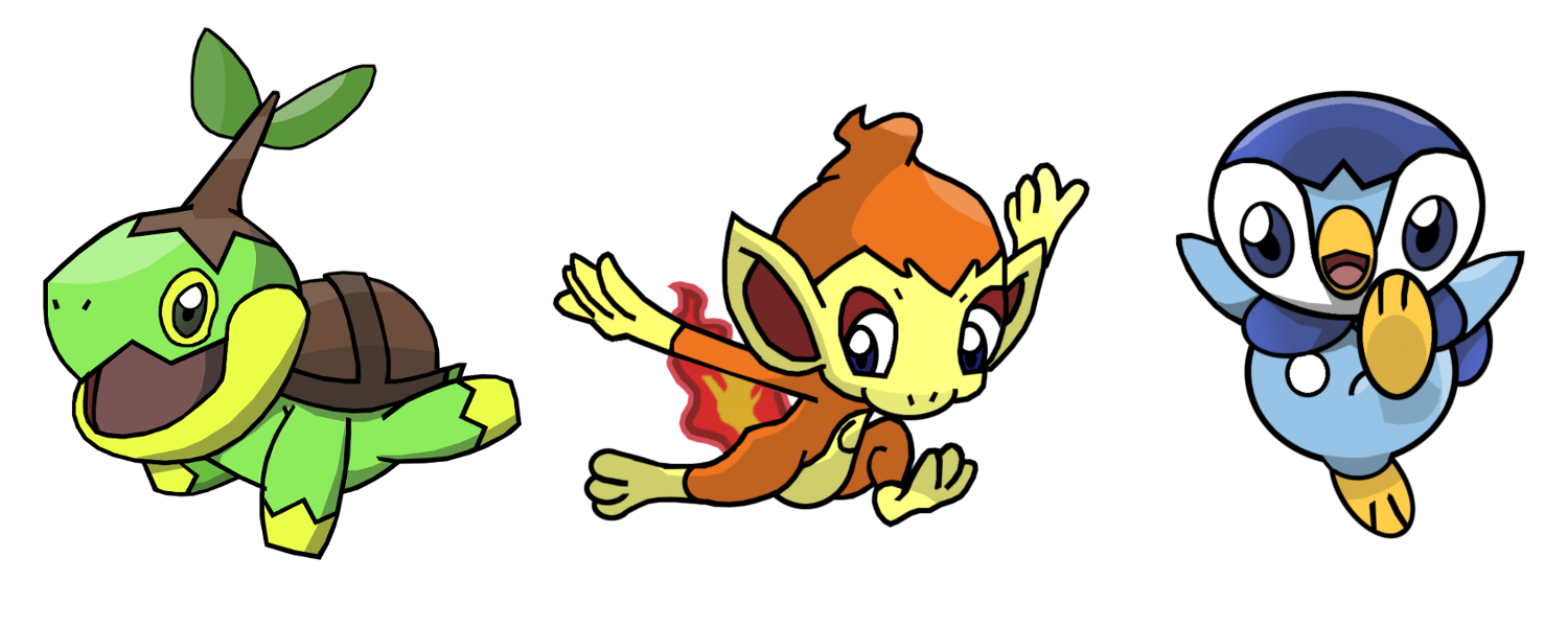 Pokemon Sinnoh Starters