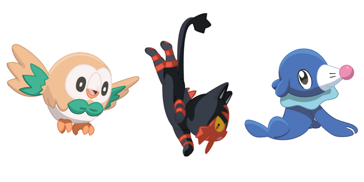 Alolan Starter Pack by DBurch01 on DeviantArt