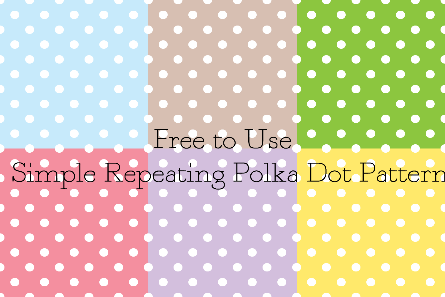 Simple Polka Dot Repeating Patterns (F2U) by Pumpk1ng on DeviantArt
