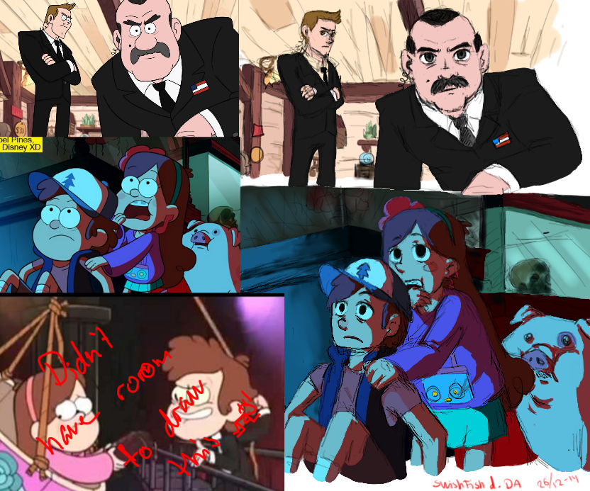 Gravity falls redrawn by SwishFishD on DeviantArt