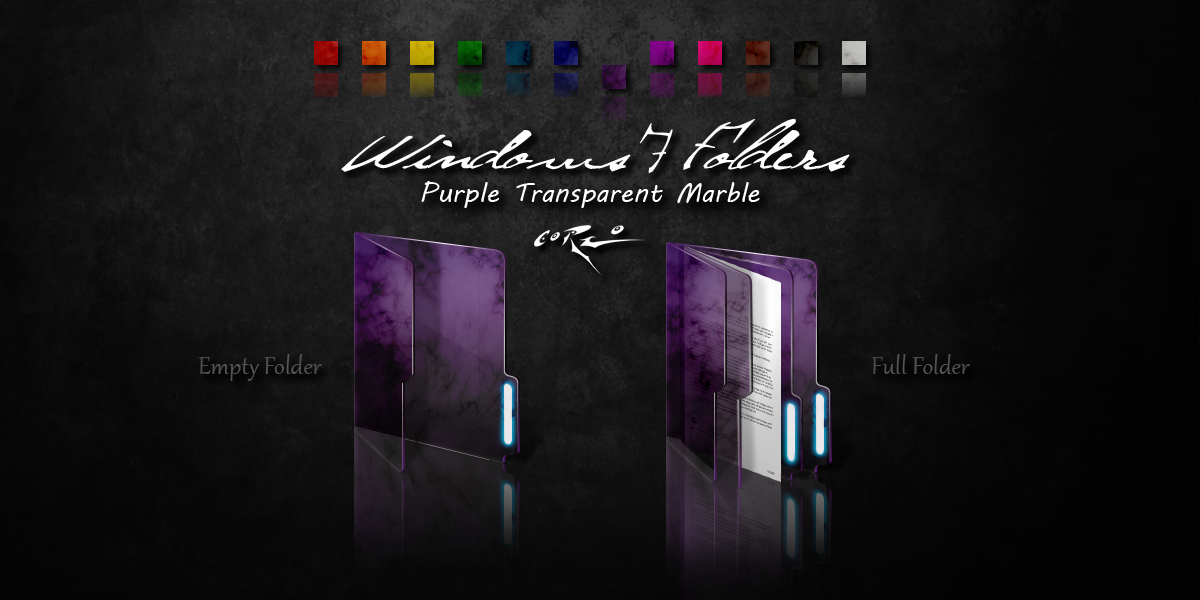 Purple Windows 7 Folders by Drawder on DeviantArt