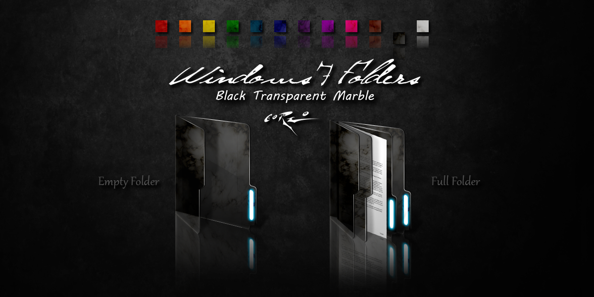 Black Windows 7 Folders by Drawder on DeviantArt